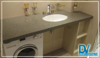 Столешница под раковину в ванную комнату - виды и материалы для подставки